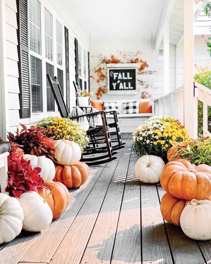 8 Enchanting Fall Front Porch Displays - Cottage Journal