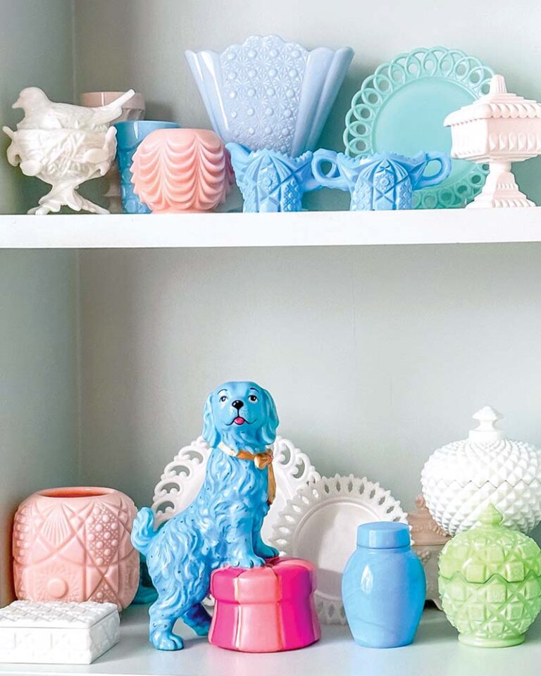 Milk Glass Magic: How a Gift Inspired a Colorful Collection - Cottage ...